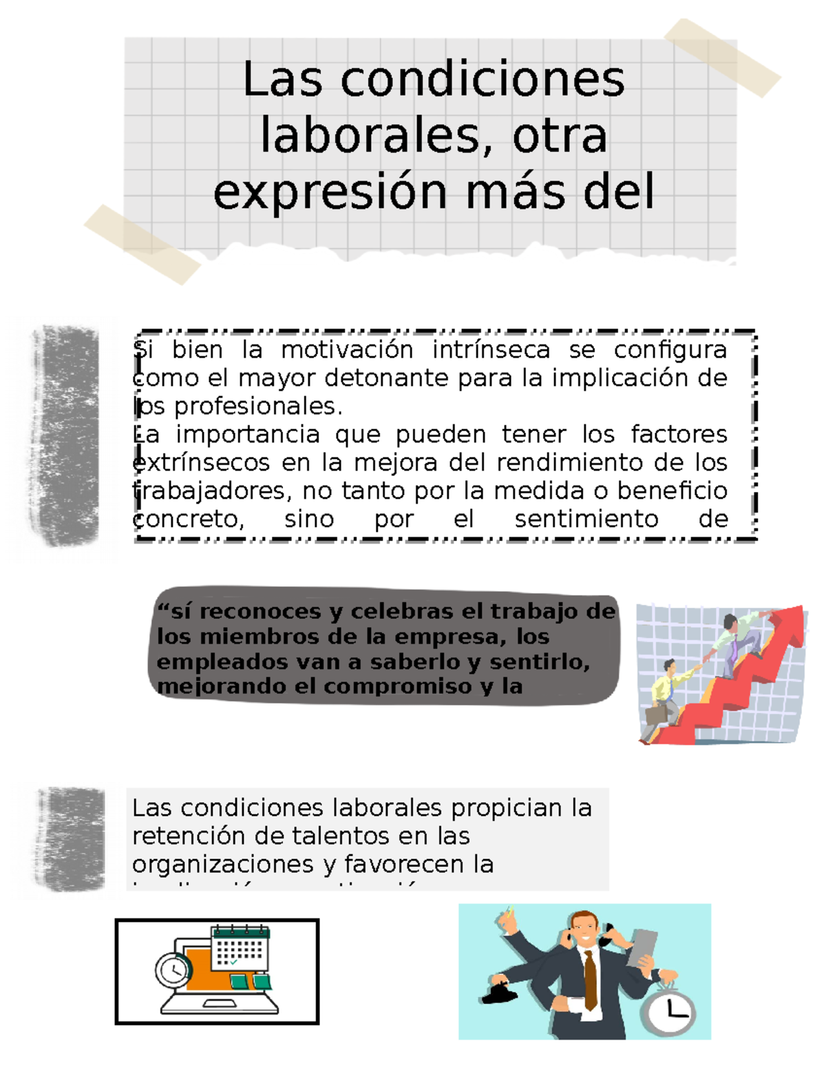 Condiciones Laborales - “sí reconoces y celebras el trabajo de los ...