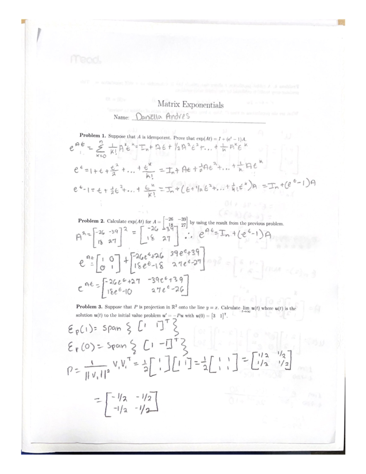 Exponentials - math 218 - Studocu