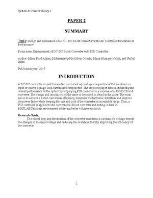 PID BBC - Project Summary - PAPER 3 SUMMARY Topic: Design and ...