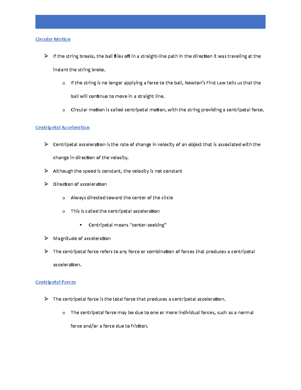 Physics chapter 5-6 - Its a combination of lecture notes and the text ...