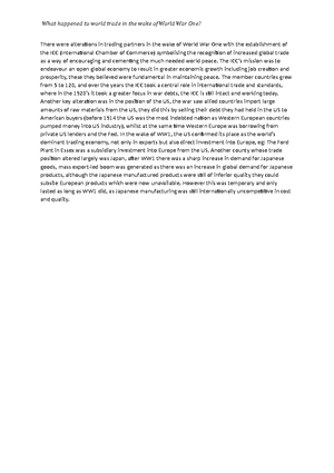 The Interwar Period - The Interwar Period Economic Growth Britain ...
