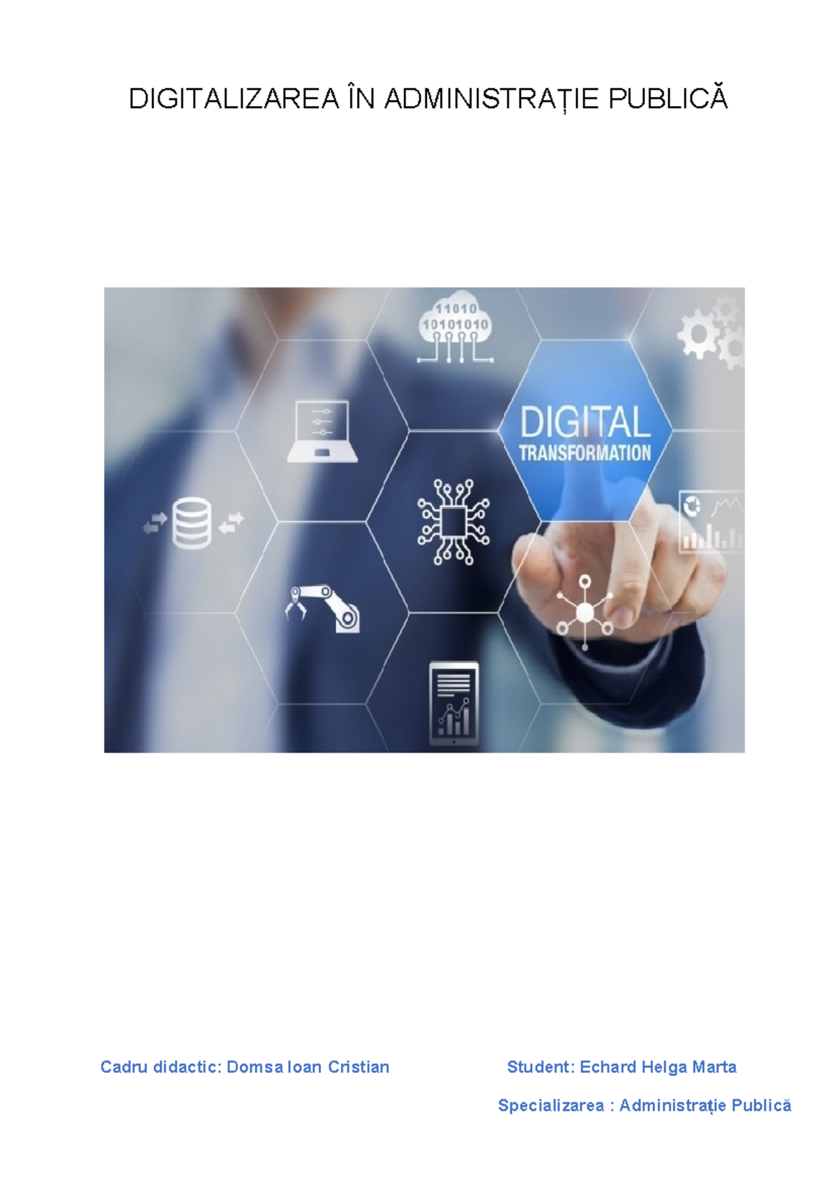 -Digitalizarea in Administartie Publica - DIGITALIZAREA ÎN ADMINISTRA ...