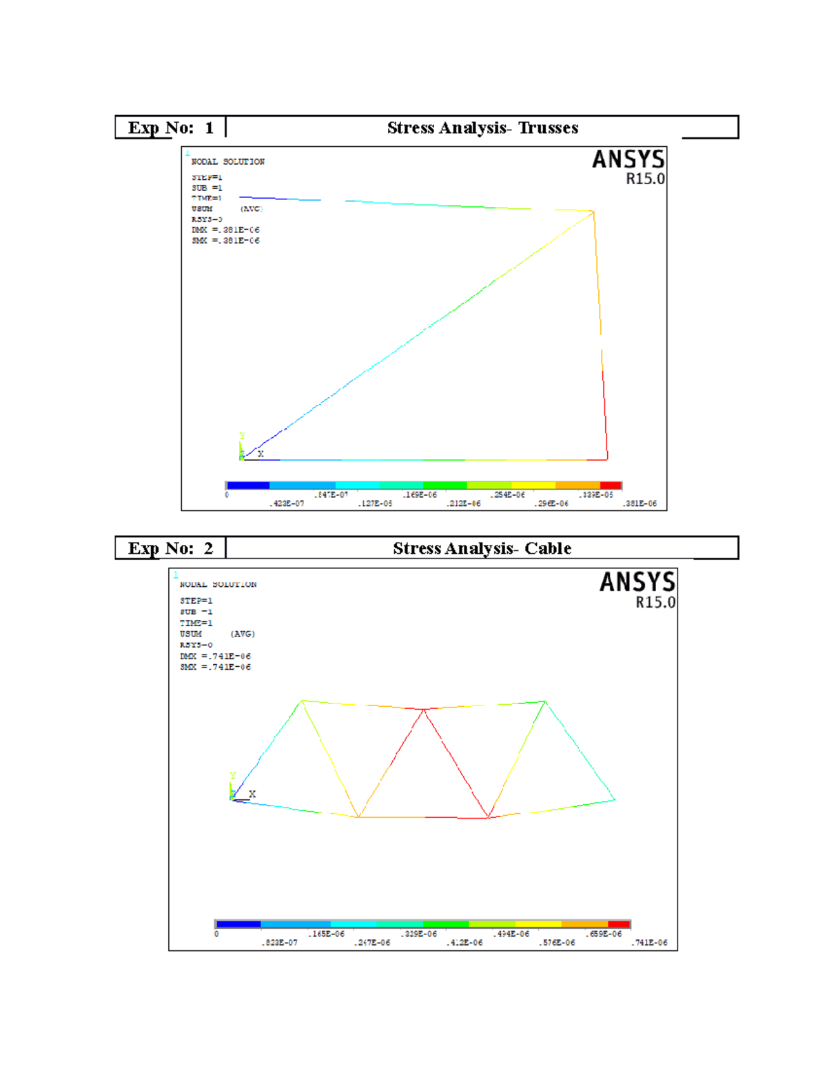 Ansys lab ans - HERE, I ATTACHED LAB EXPERIMENT WITH SOLUTION MODEL FOR OUR REFERNCE. IF ANYONE ...