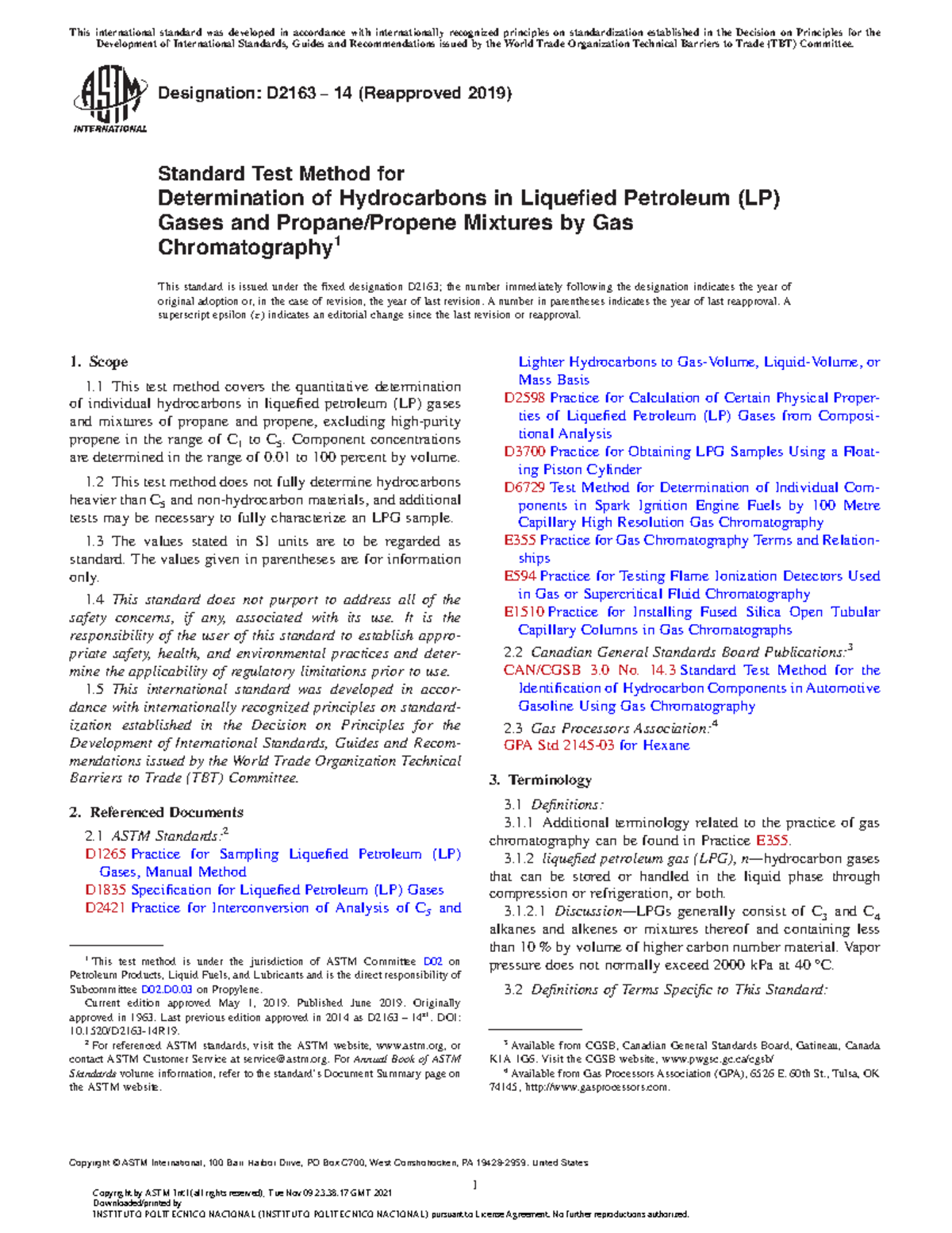 ASTM D2163 (1) - ASTM - Designation: D2163 − 14 (Reapproved 2019 ...