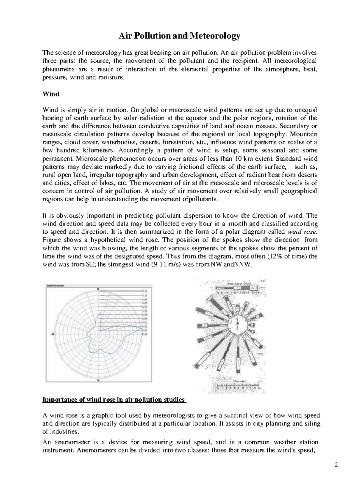 AIR Pollution Metrology - Air Pollution and Meteorology The science of ...