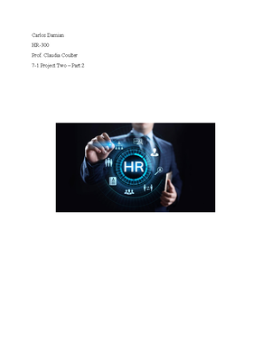 HRM-310 2-1 Assignment HR Inbox - Carlos D. Torres Jenny Creamer HRM ...