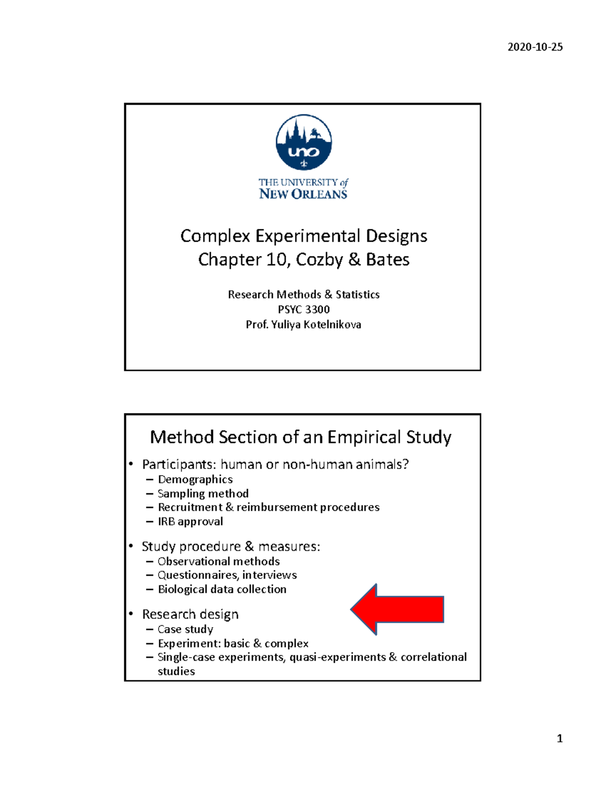 Lecture#17 complex experimental design - Complex Experimental Designs ...