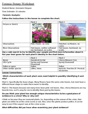 FLVS Forensic Science Mock Crime Scene 1 Worksheet - Mock Crime Scene ...