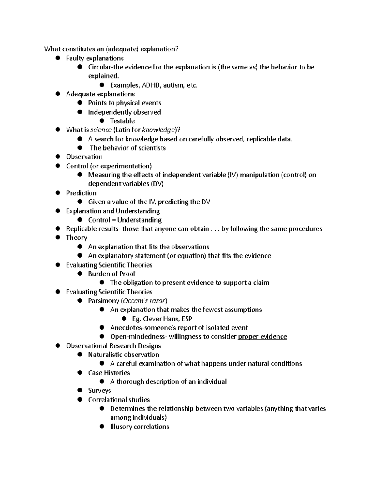 Chapter 2 Psych - Professor Henry Schlinger - What constitutes an ...