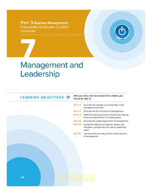 Chapter 1 Class Notes - Business - provide goods and services while ...
