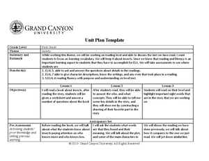 Lesson plan Writing for ecs 450 - GCU College of Education LESSON PLAN ...