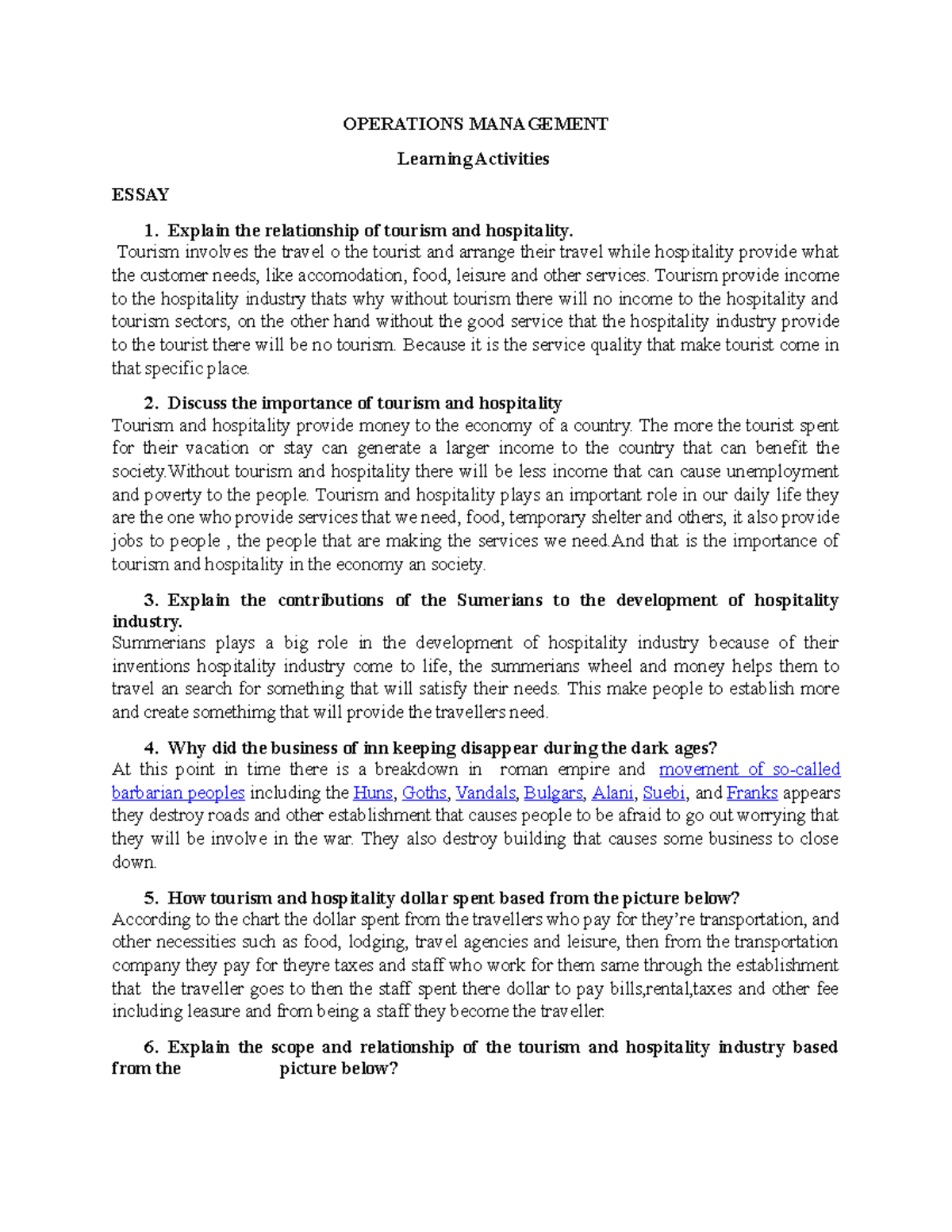 Operation Manangement Midterm - OPERATIONS MANAGEMENT Learning ...
