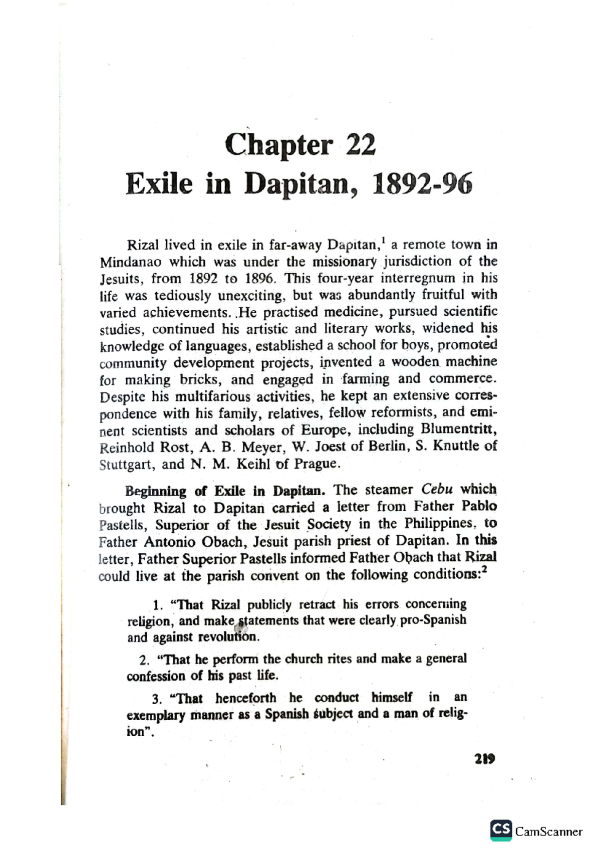 2nd edition exile - N/A - Chapter 22 Exile in Dapitan, Rizal lived in ...