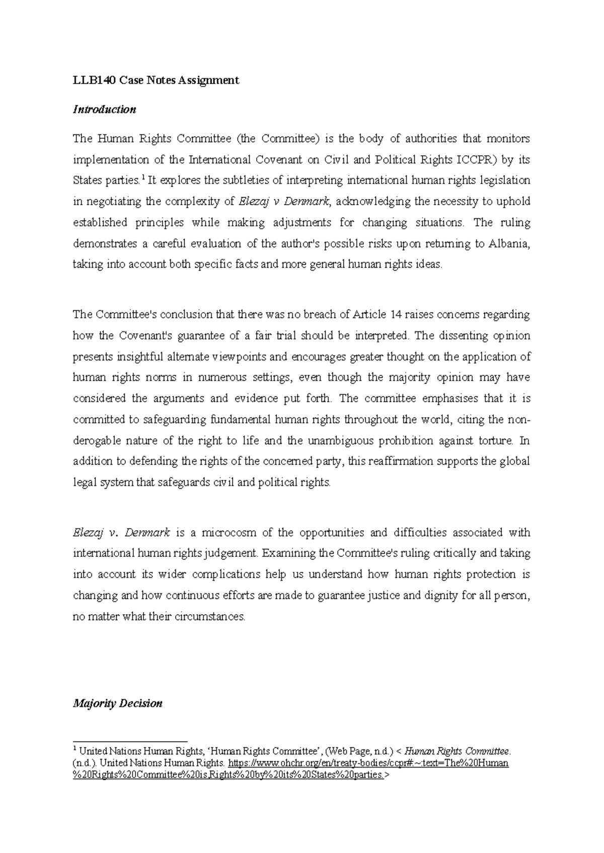 LLB140 Case Notes Assignment - LLB140 Case Notes Assignment ...