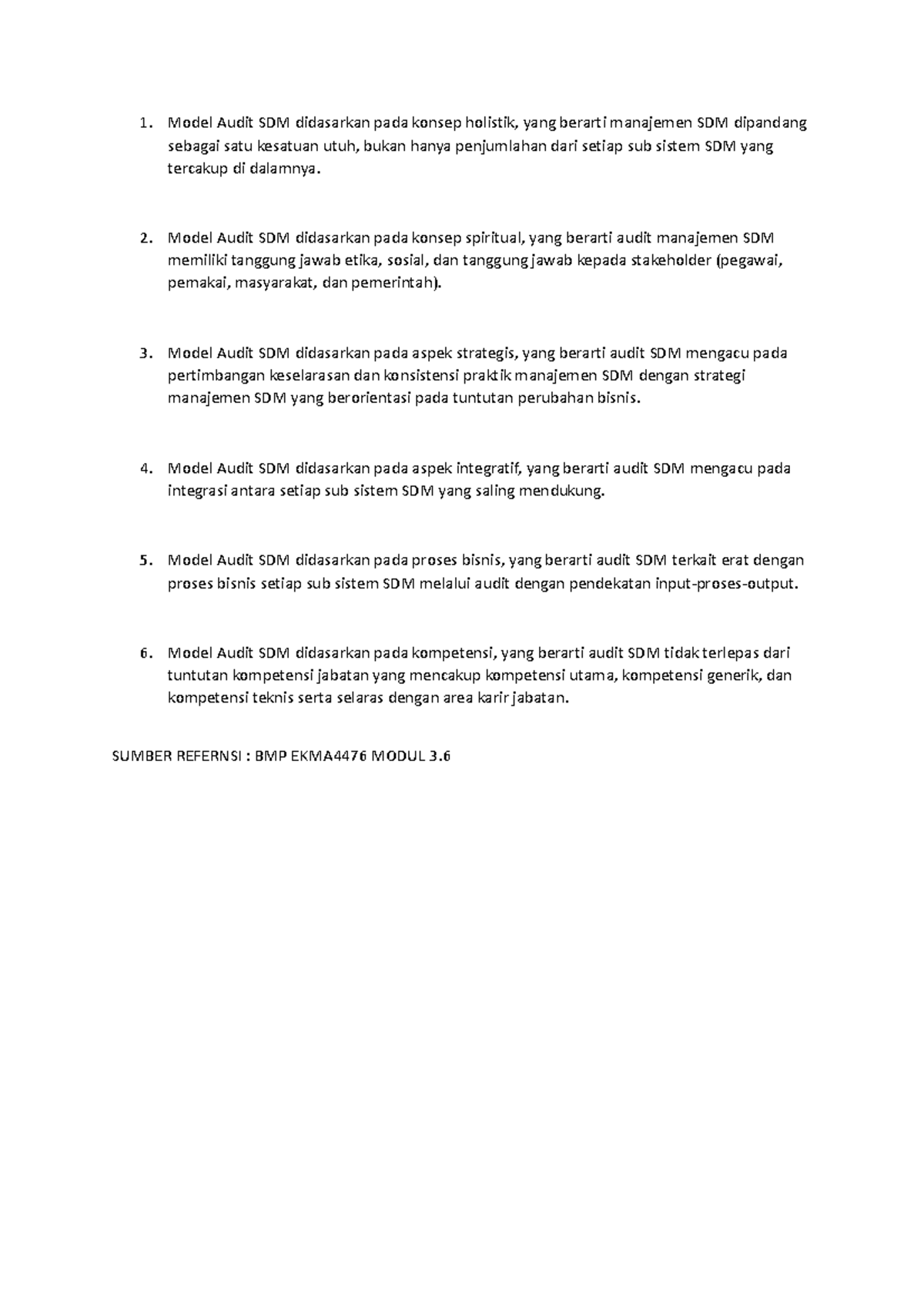 Diskusi 3 Audit SDM & Manajemen Rantai Pasokan - 1. Model Audit SDM ...