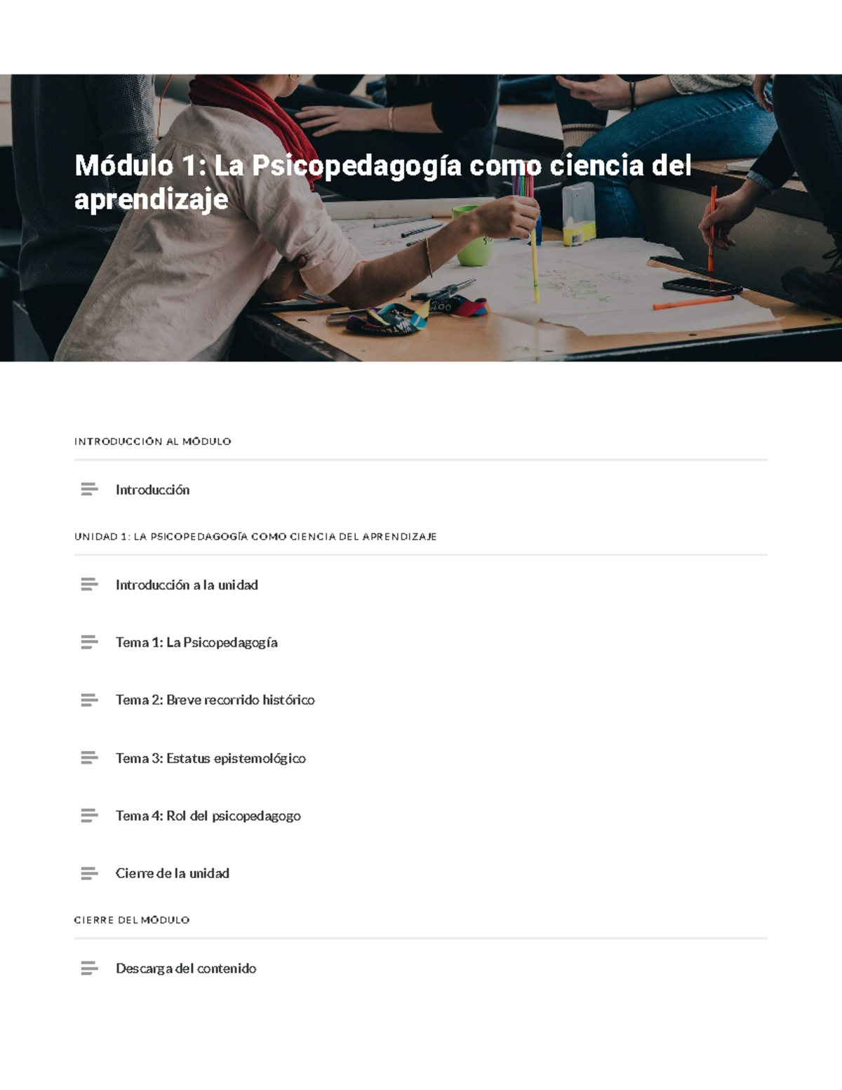 M1 - Módulo 1 psicopedagogía, universidad Kennedy. Año 2022 - INTRODUCCIÓN AL MÓDULO UNIDAD 1 ...