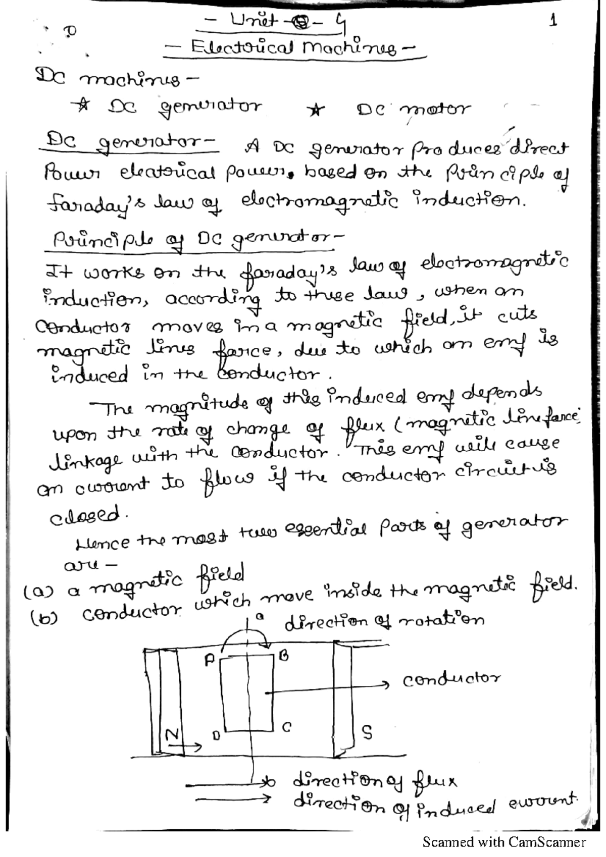 Basic Electrical Unit 4 Notes - B.Tech CSE (2nd Year) - Studocu