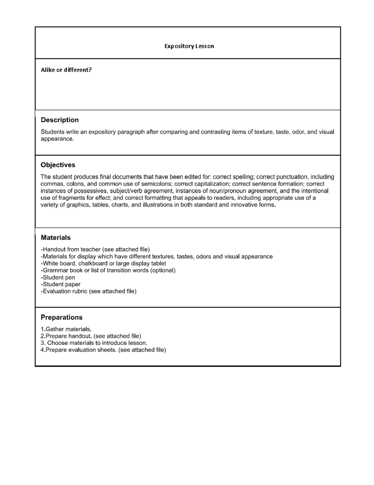 C365 Expository Lesson Plan - Copy - Expository Lesson Alike or ...
