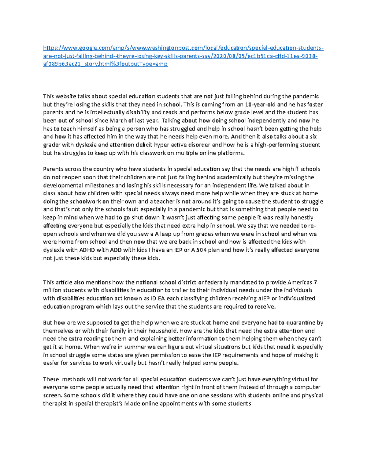 Document - Essay for class - - Studocu