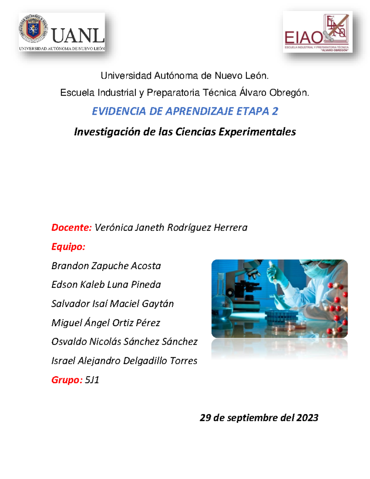 Equipo 4 Ea E2 Inv Cex 5j1 Universidad Autónoma De Nuevo León