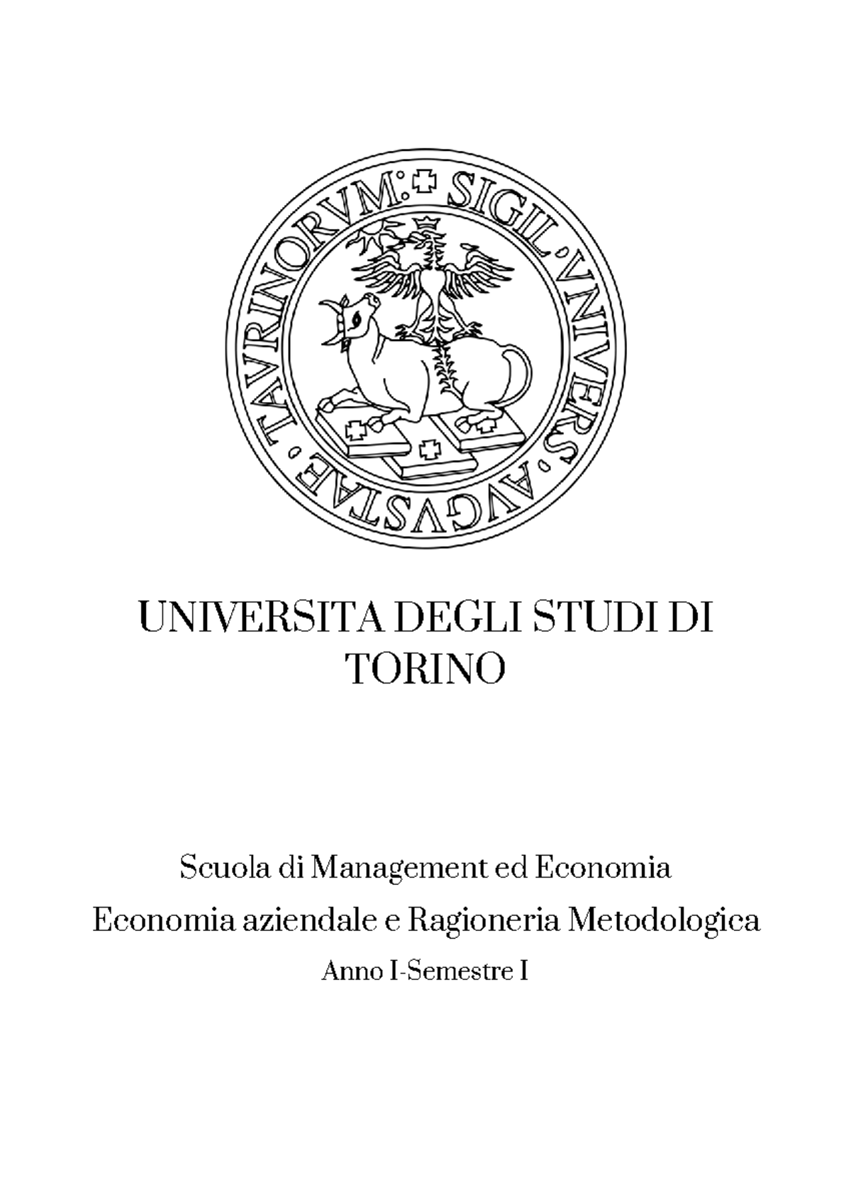 Economia aziendale - UNIVERSITA DEGLI STUDI DI TORINO ####### Scuola di ...