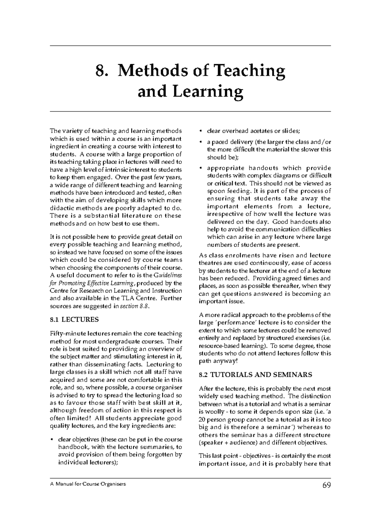 Bed sp and fet teaching in economics and management science Walter ...