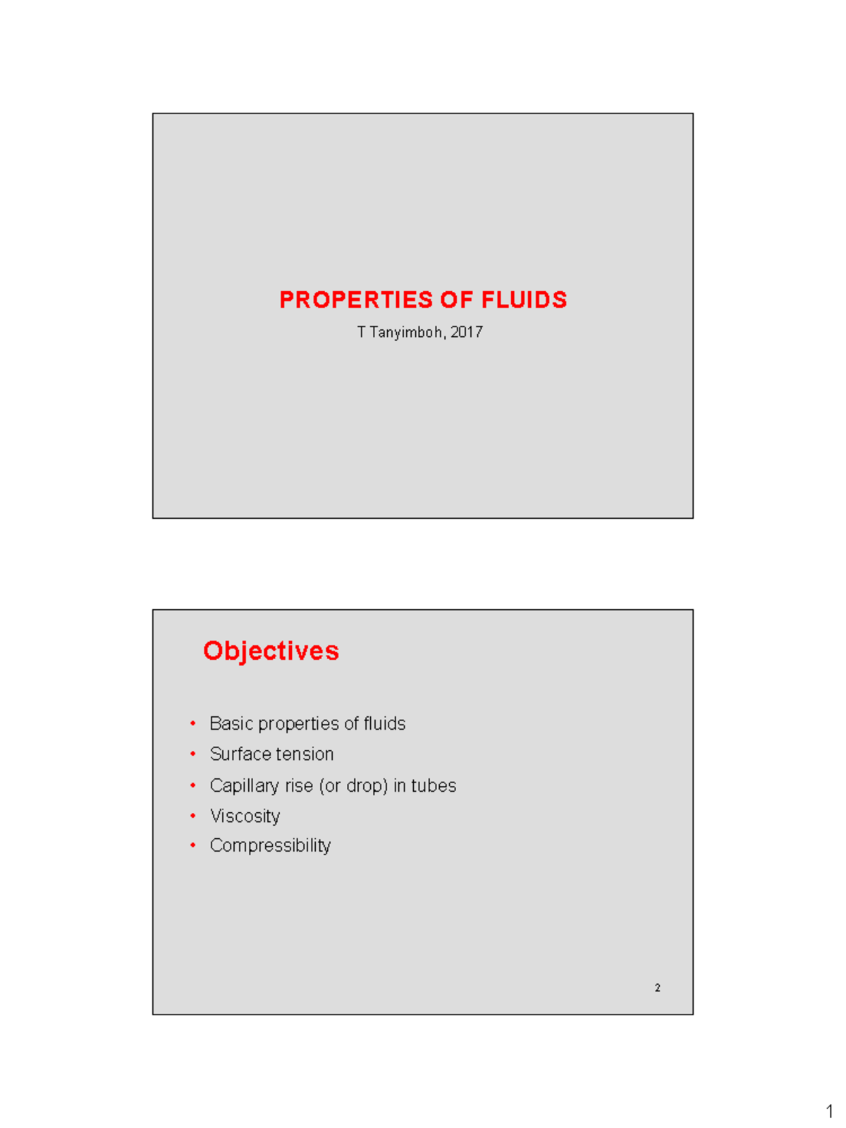 Lecture handout-Fluid Properties[July 2017 ] - PROPERTIES OF FLUIDS T ...