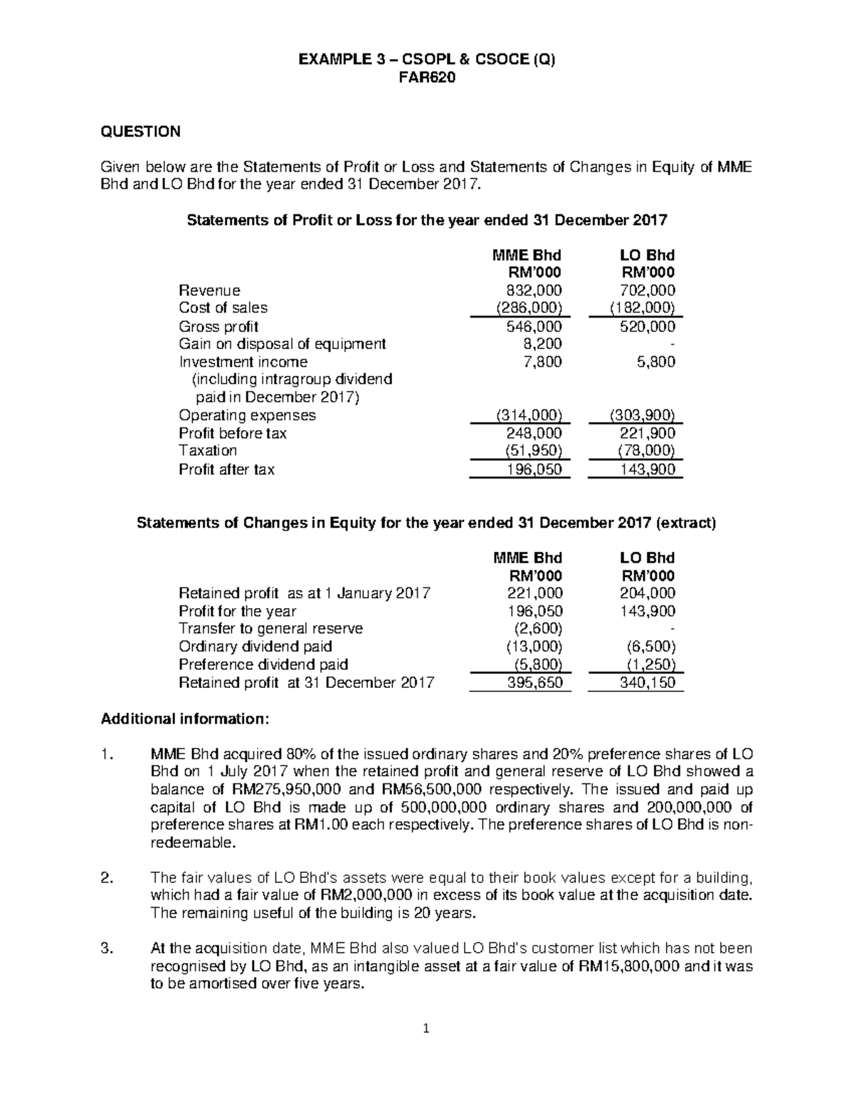 Example 3 ( Csopl& Csoce) Q - EXAMPLE 3 – CSOPL & CSOCE (Q) FAR 1 ...