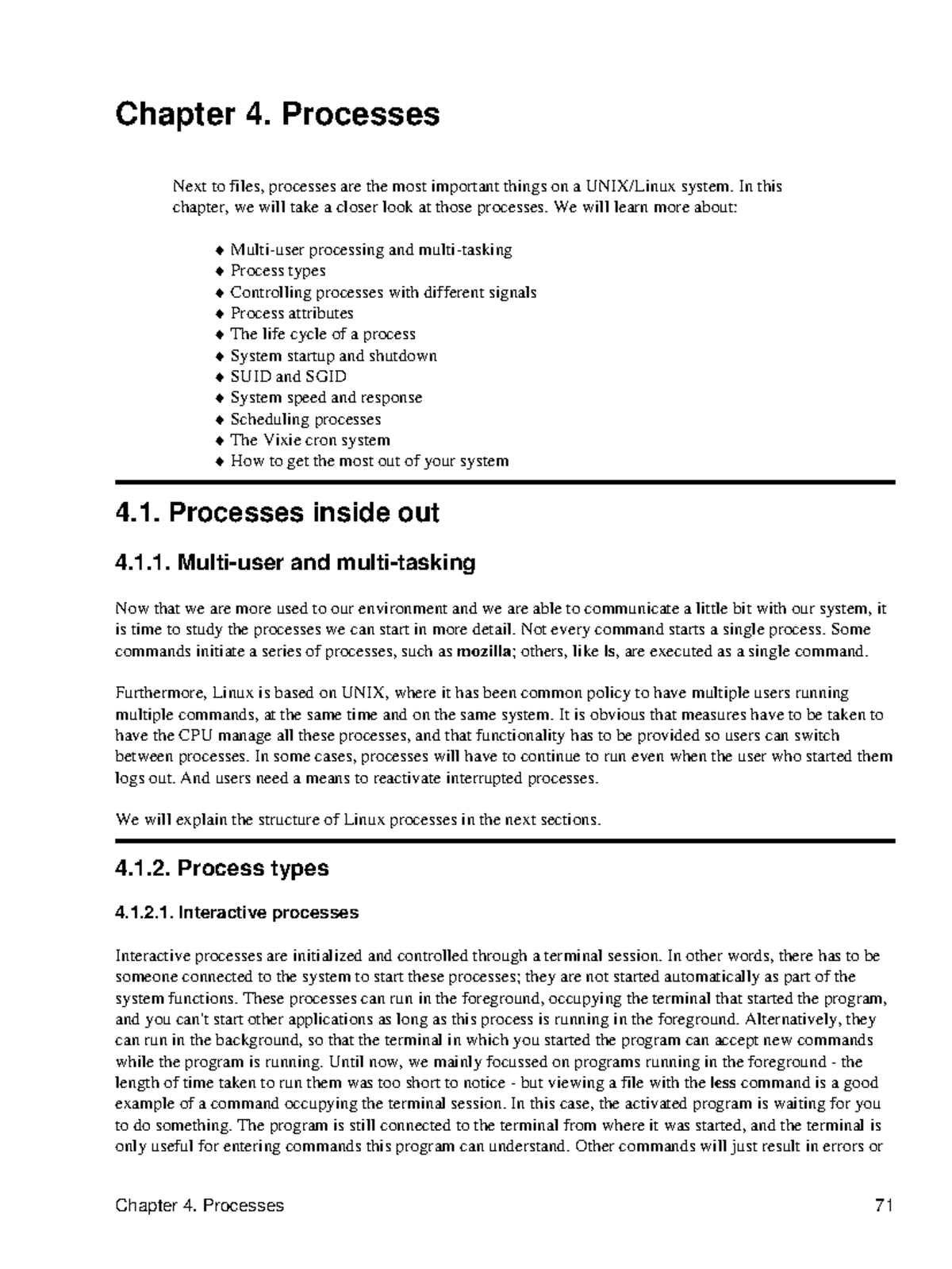 Linux Chapter 4 - Suny - Chapter 4. Processes Next to files, processes ...