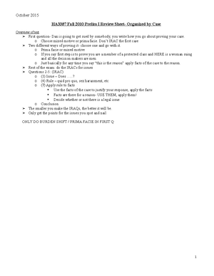 Prelim 1 Sample Question - To: AEM 3200 Students From: Professor David ...