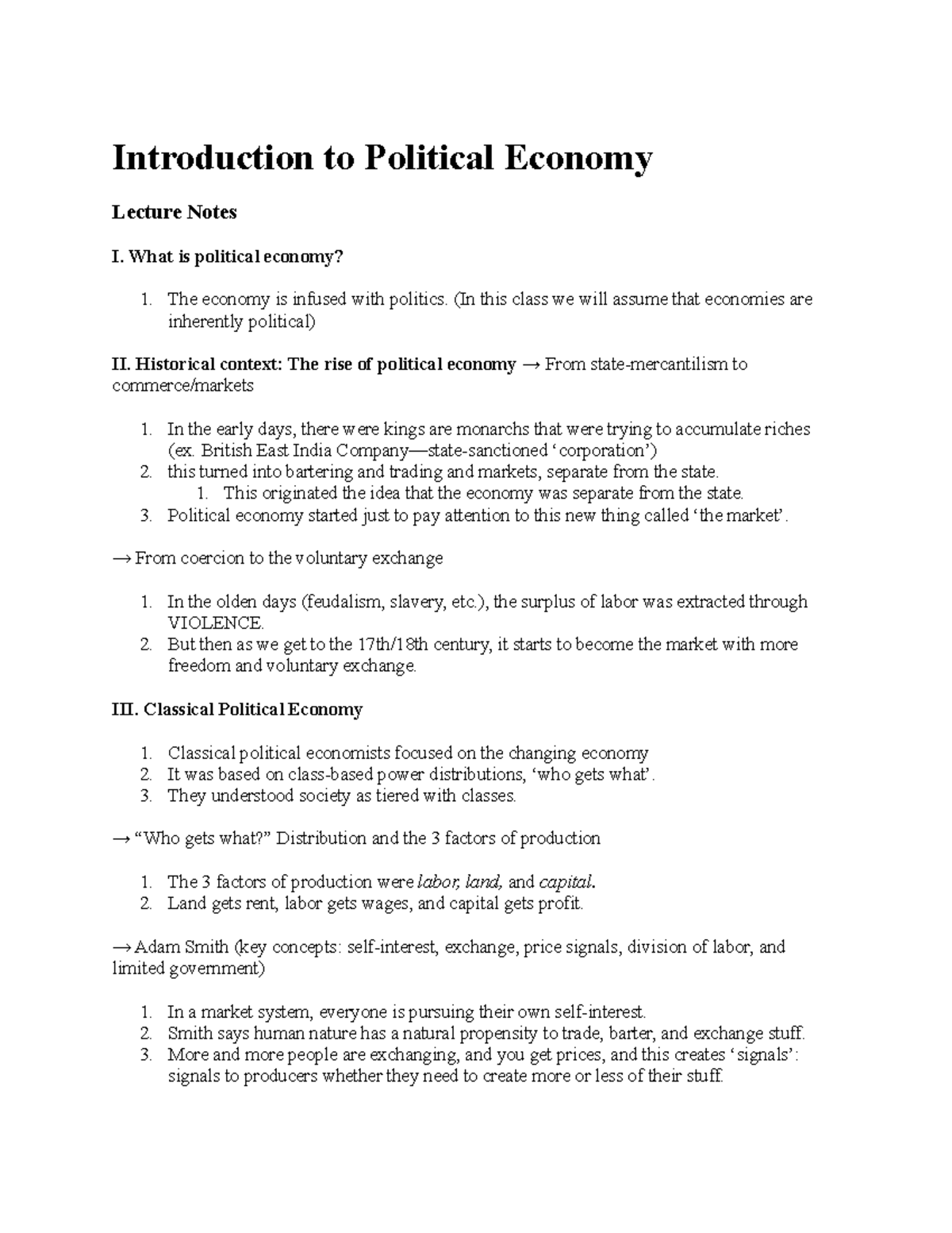 Introduction to Political Economy - Introduction to Political Economy ...