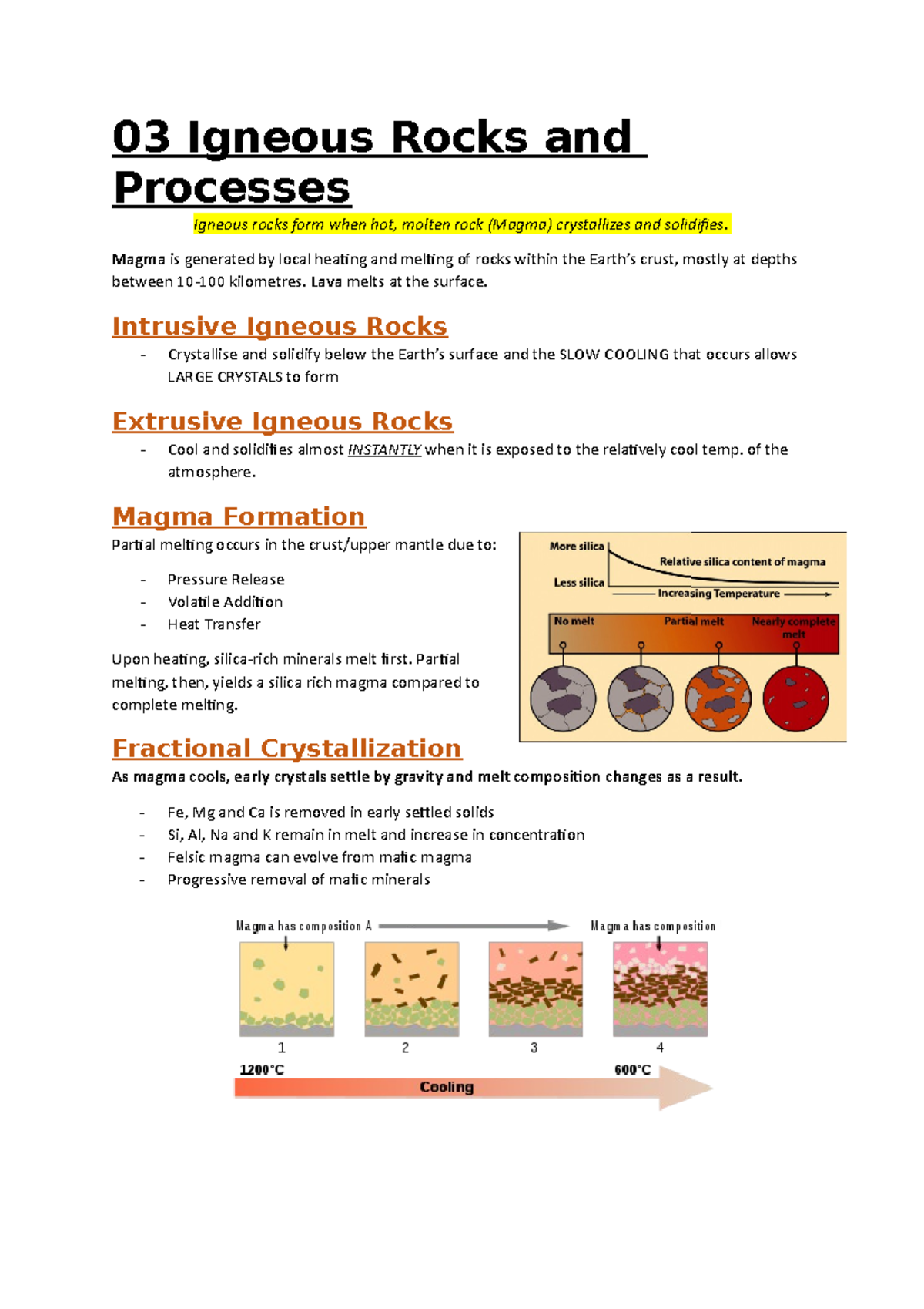 03 Igneous Rocks and Processes - 03 Igneous Rocks and Processes Igneous ...