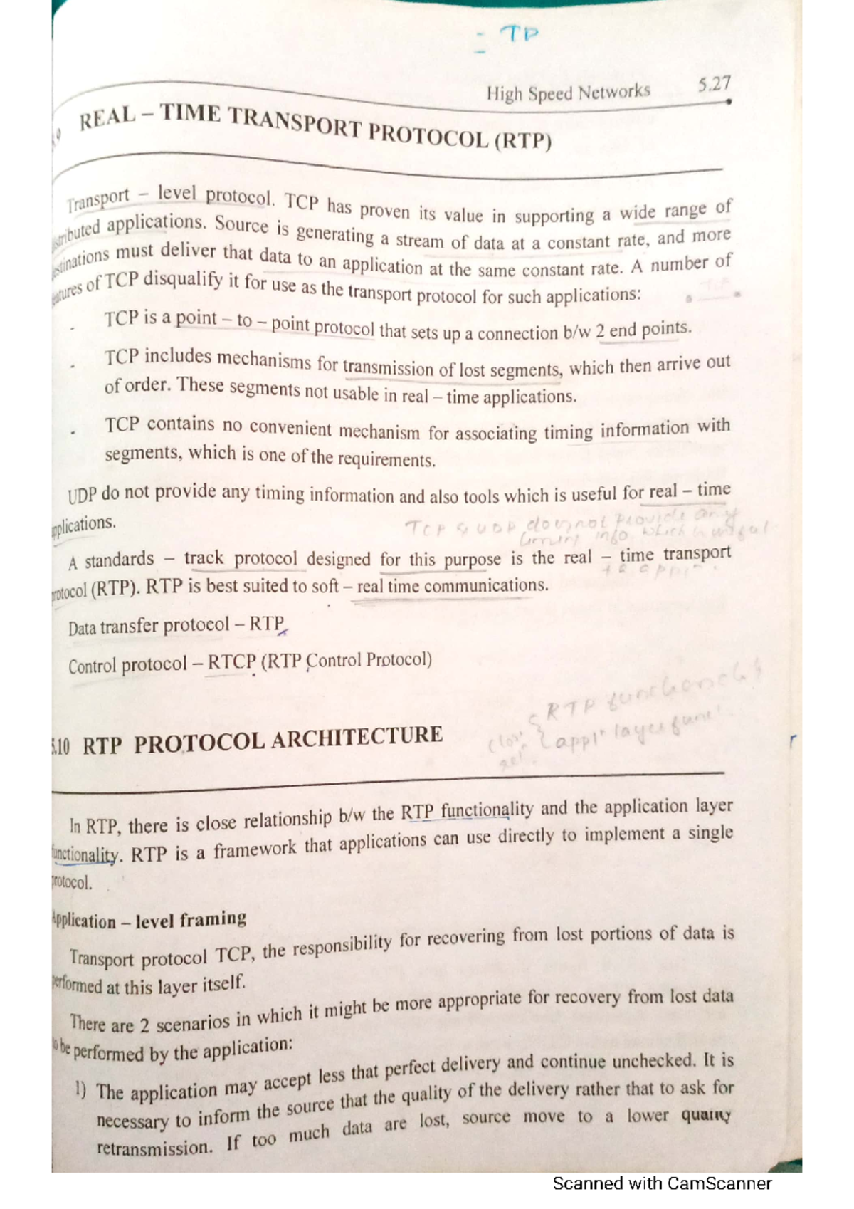 High Speed Network notes - Studocu