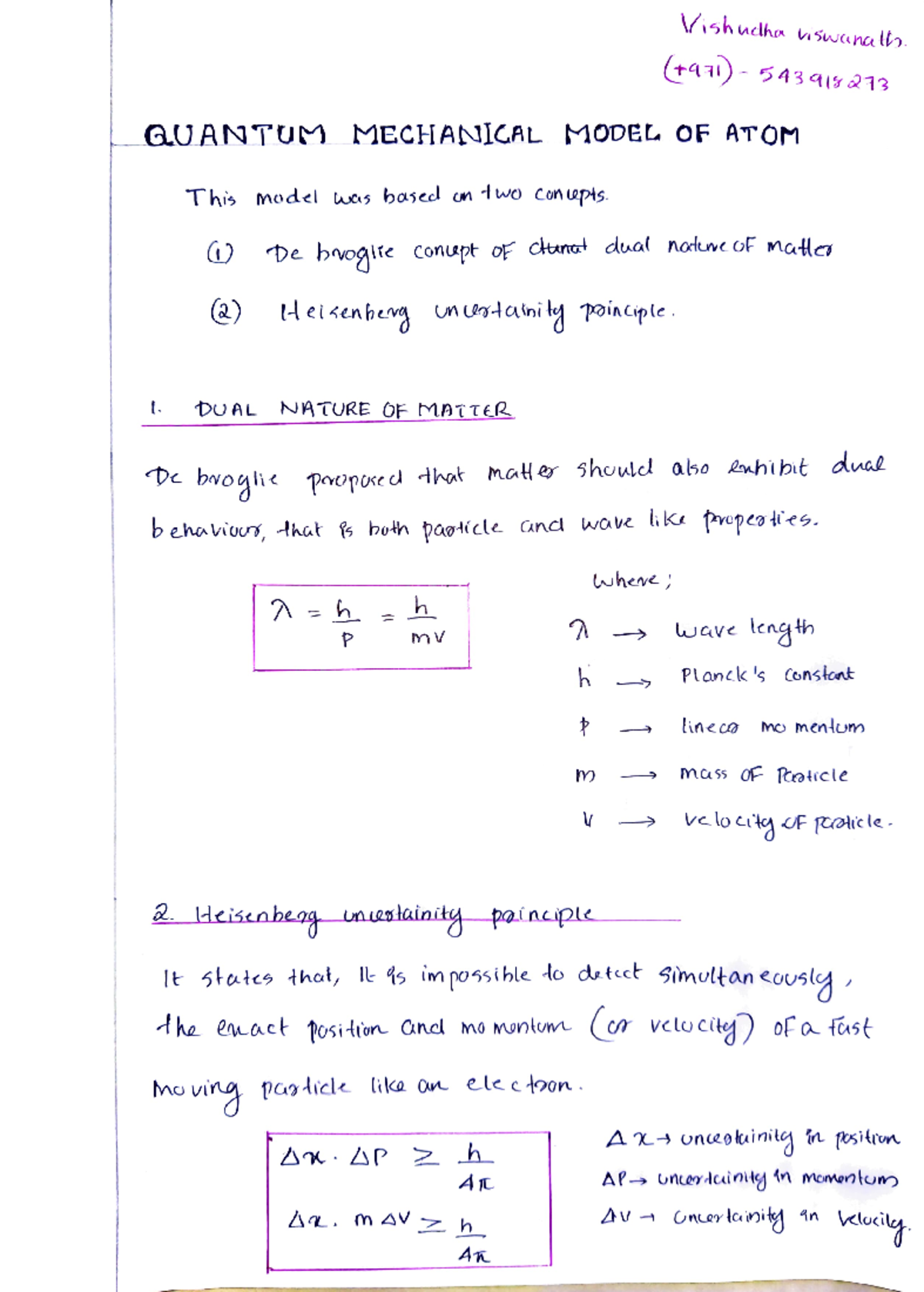 Quantum model of atom - Vishudlha viswa na th. +7)-543q GUANTUM ...