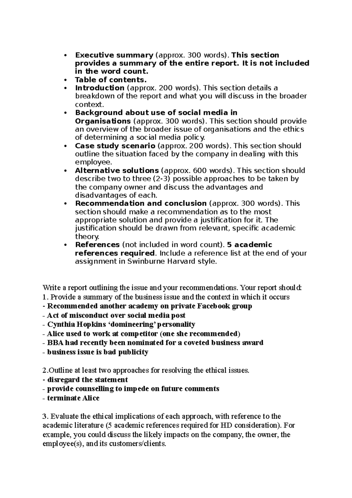 Draft case study - Please give as much additional information as ...