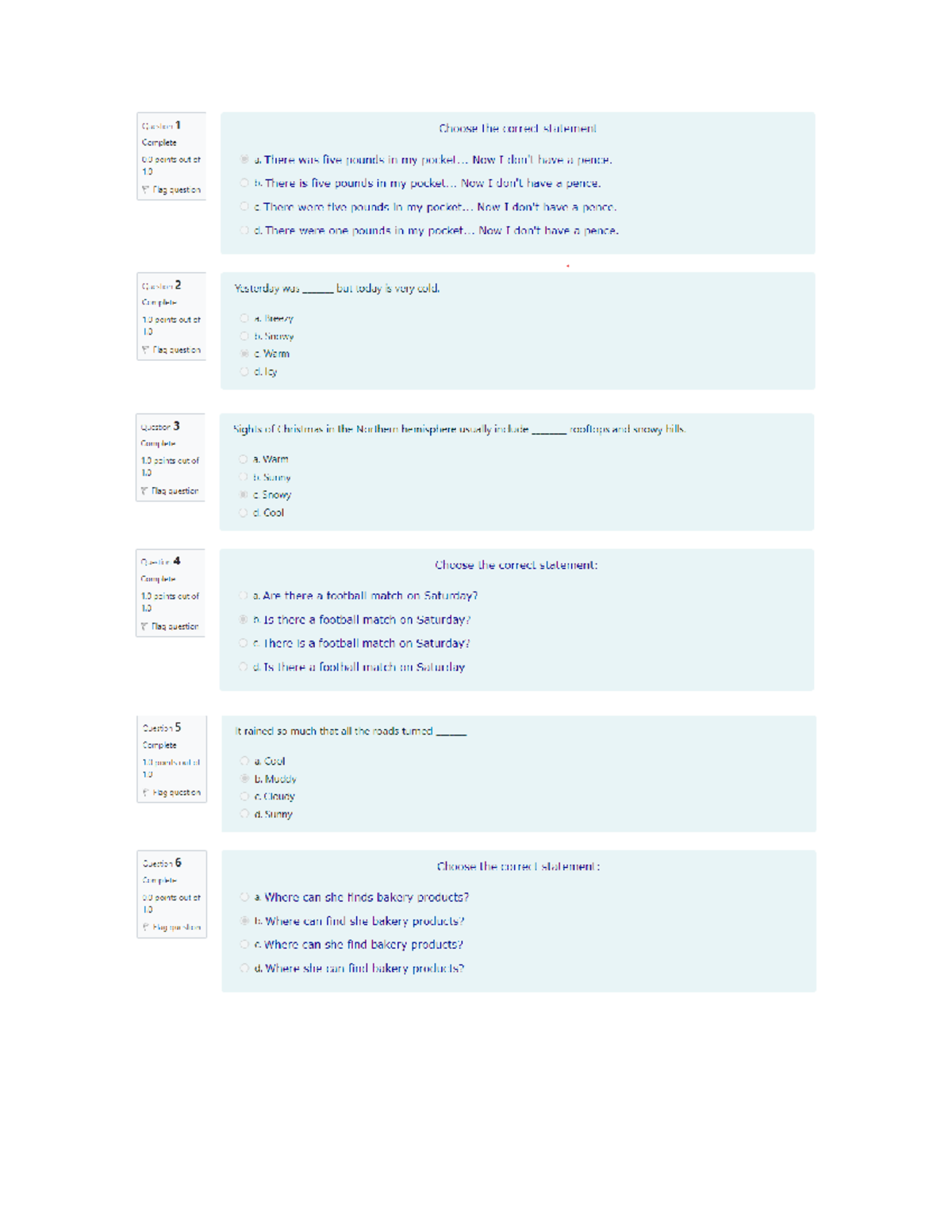 Quiz task 5 - ingles II - Studocu