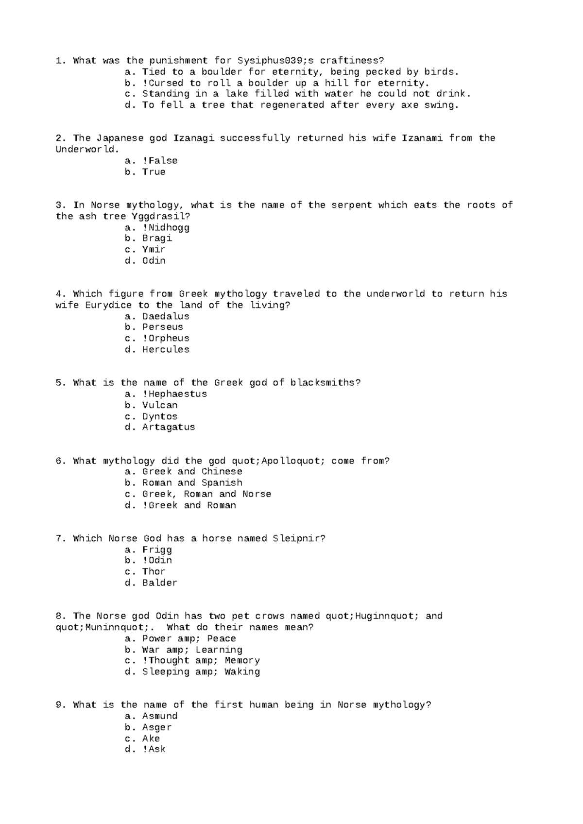MU108 Thesis Winter 2023 10 - What was the punishment for Sysiphus039;s ...