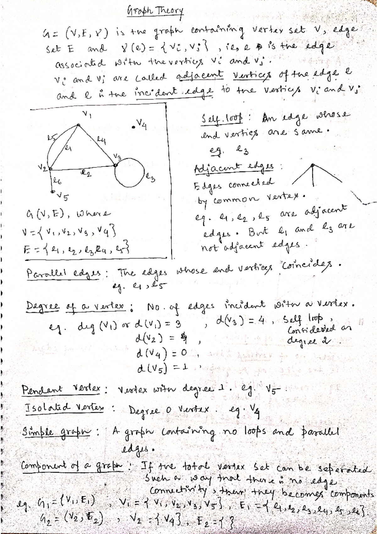 Graph theory - .,,,, - Graph Theory (V,E, 8) is the graph containing ...