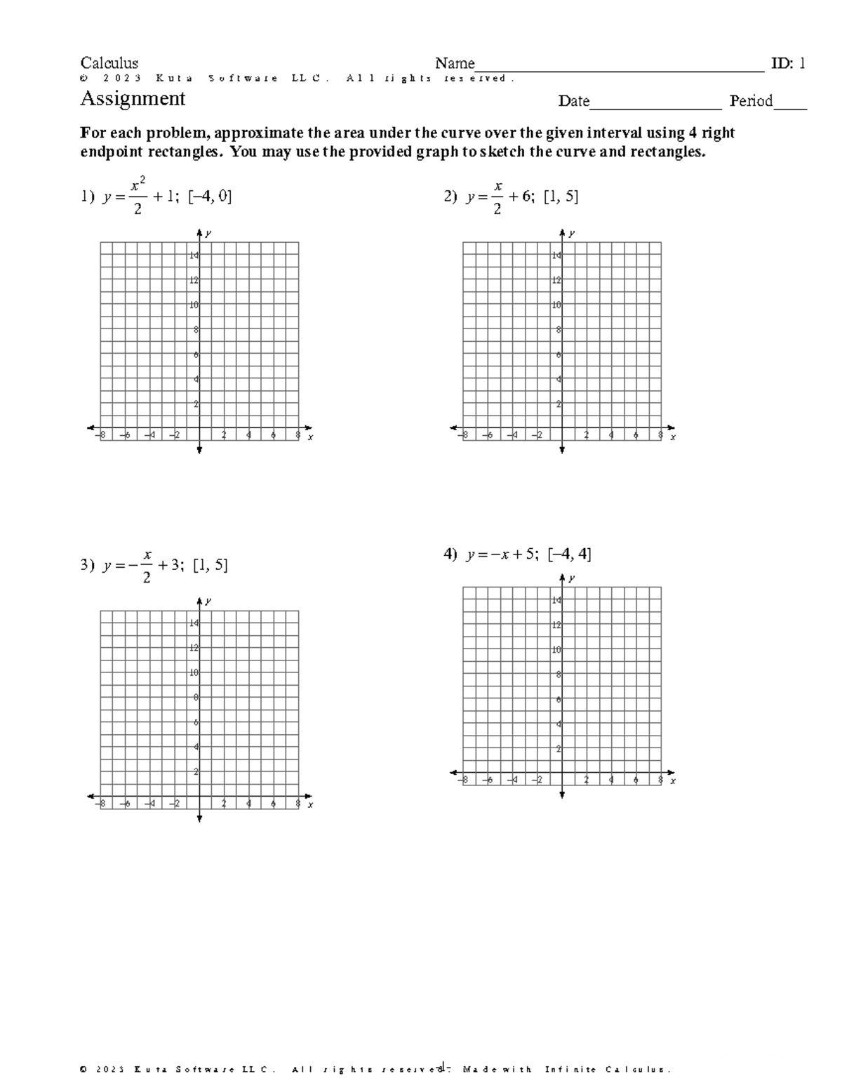 Approximating Areas Using Rectangles 2 - ©d I 2 _ 0 2 S 3 d LKRuKtaaz ...