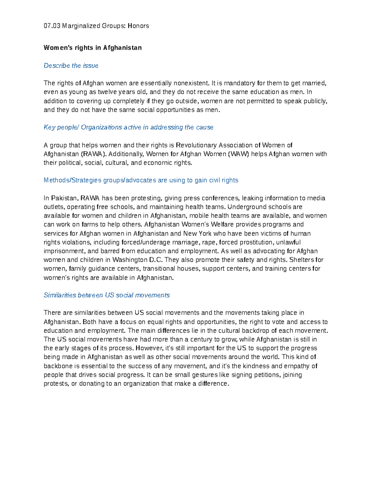 07.03 Marginalized Groups Honors - Google Docs - 07 Marginalized Groups ...