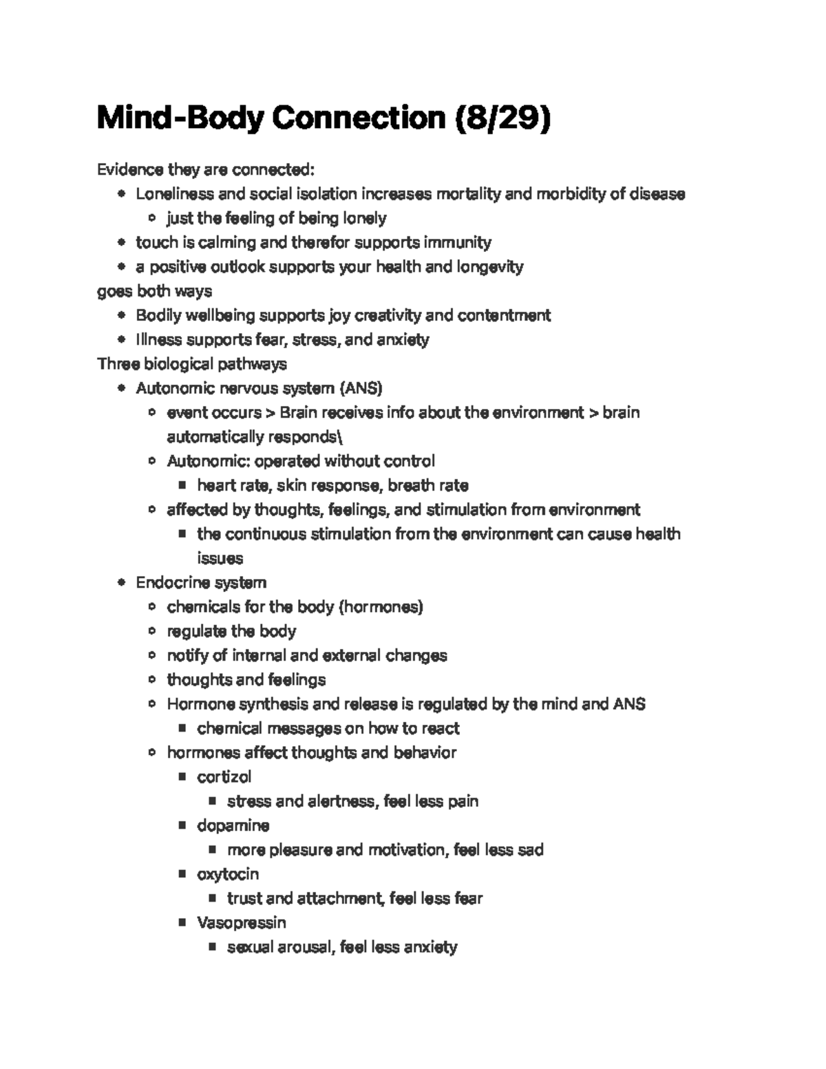 Mind-Body Connection (829) - Mind-Body Connection (8/29) Evidence they ...