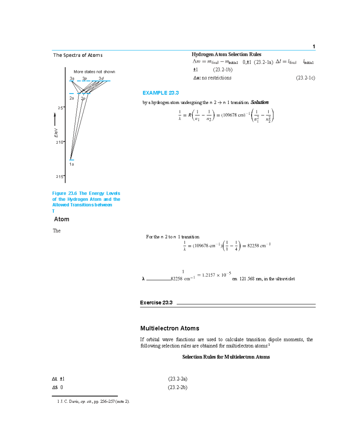 The Spectra of Atoms - lecture notes - 1 The Spectra of Atoms Figure 23 ...