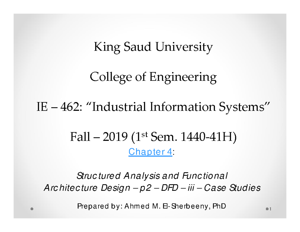 3 - struct analys fnctnal design-of-iis - p2 - dfd ams oct07 19 - iii - King Saud University ...