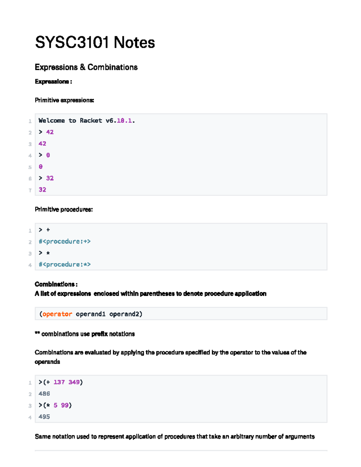 SYSC3101 Course Summary - SYSC 3101 - Studocu