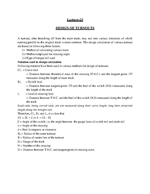 TE2 Module 1 Question BANK - Transportation engineering 2 - Studocu