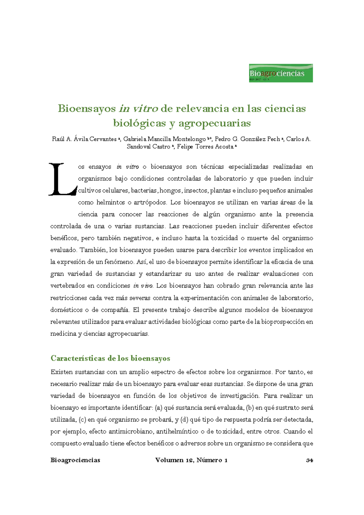 2968 12901 1 PB - bioensayo - Bioensayosin vitro de relevancia en las ...