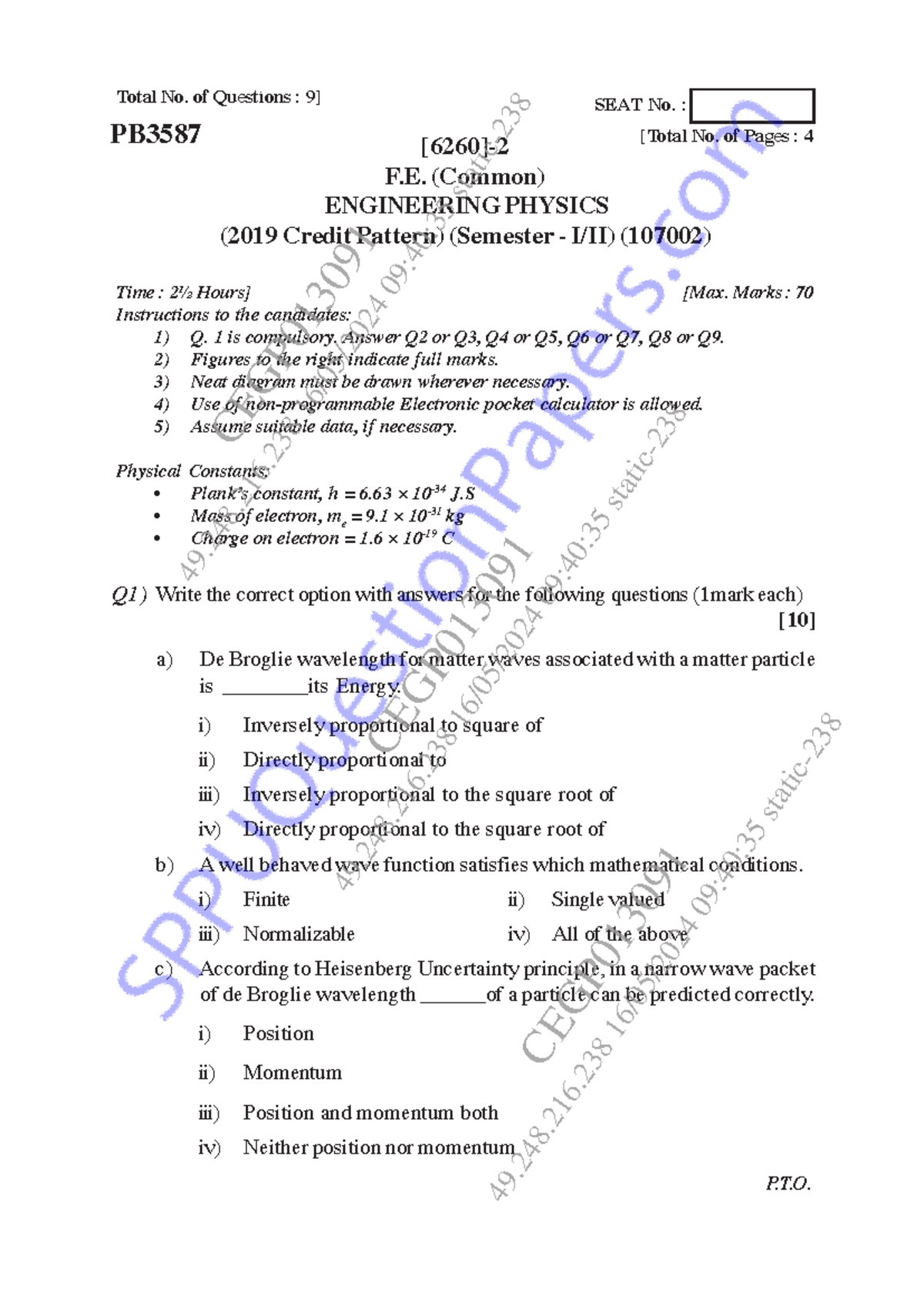 Be first-year-fe-engineering semester-2 2024 may engineering-physics-pattern-2019 - [6260]-2 1 ...