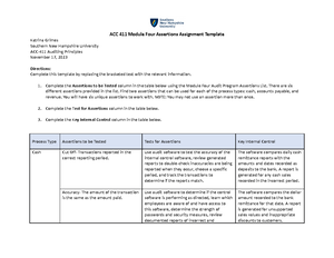 ACC 411 Project One Client Risk Profile Template - ACC 411 Project One ...