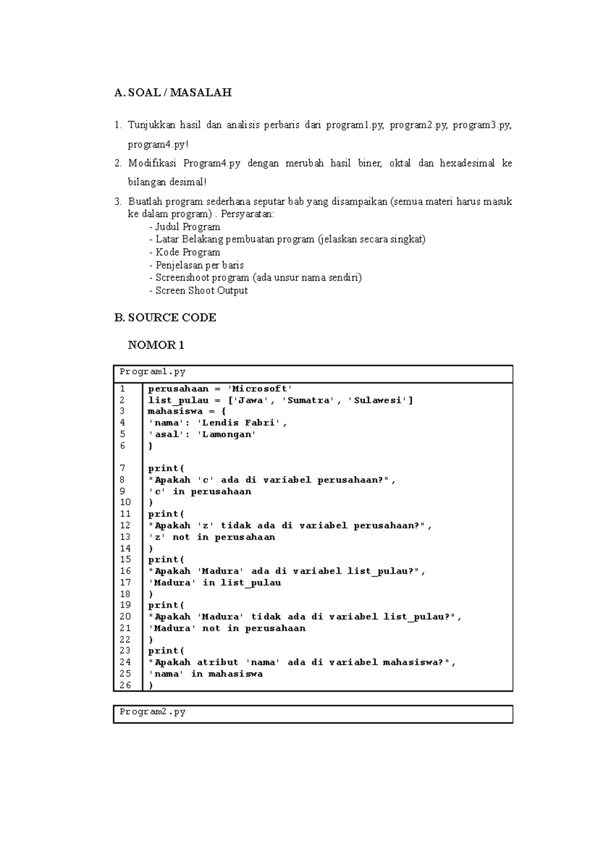 Praktikum manipulasi string - A. SOAL / MASALAH Tunjukkan hasil dan analisis perbaris dari ...