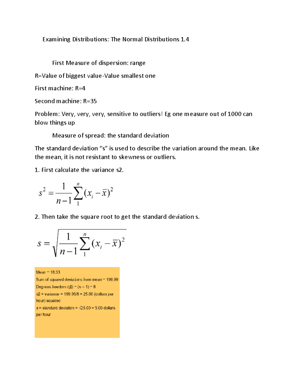 SC-MATH-1532 Chapter 1 part 4 - Examining Distributions: The Normal ...